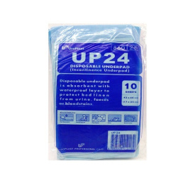 UROPLAST Disposable Underpad UP24 (17x24 inch) (10's/pkt) (43cmx60cm ...